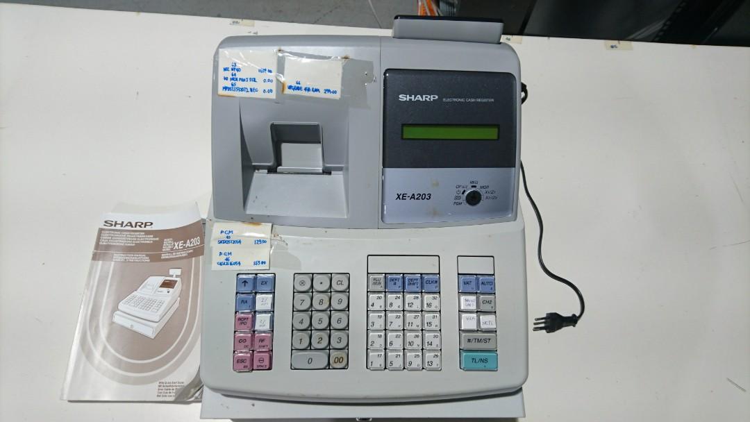 Sharp cash register XE-A203, Electronics, Others on Carousell