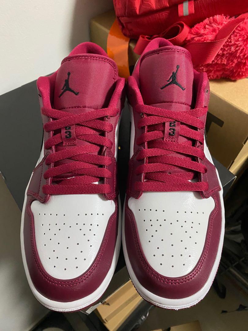 US 9 Air Jordan 1 Low “Noble Red”, Men's Fashion, Footwear, Sneakers on ...