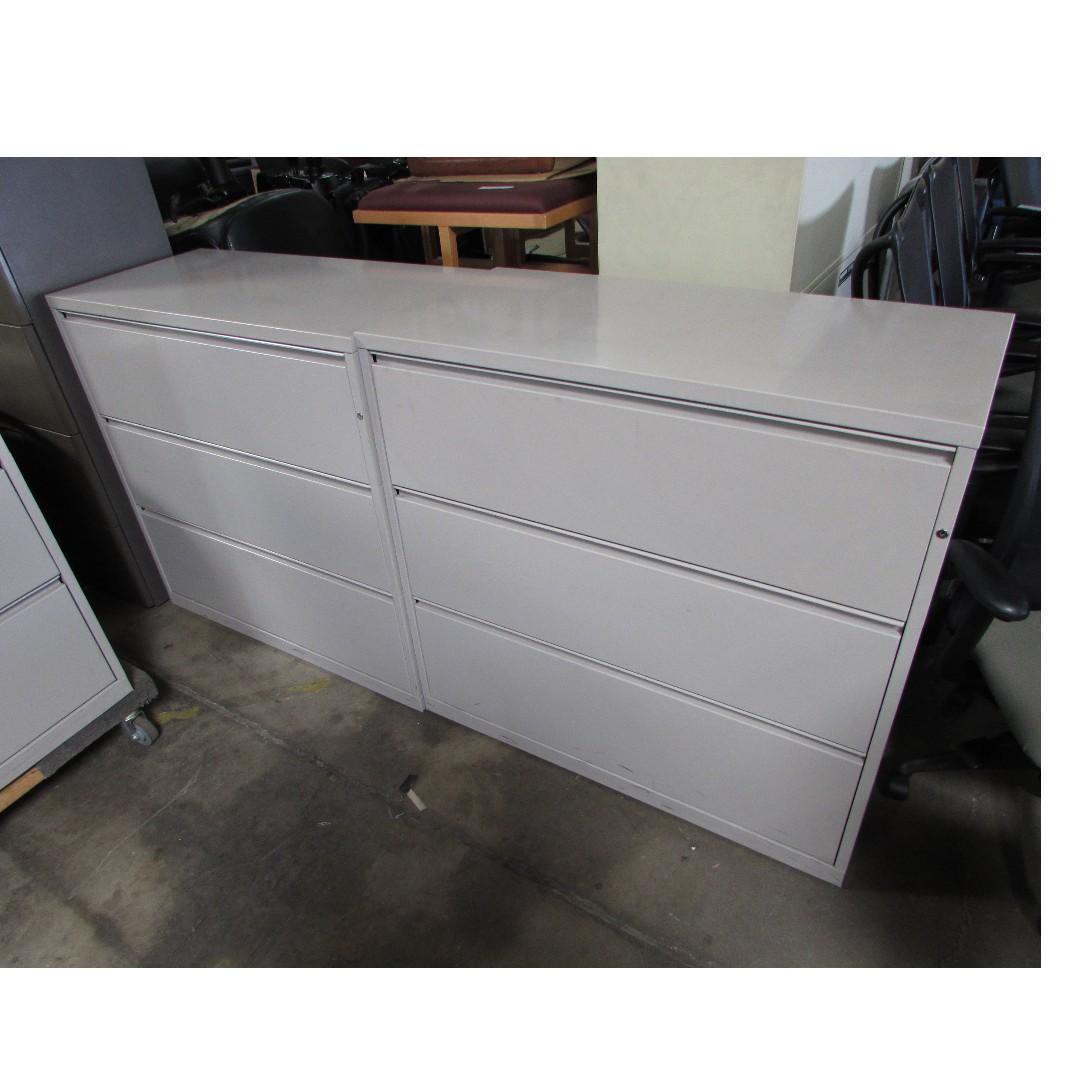3 LAYER LATERAL CABINET - FILING CABINET, Furniture & Home Living ...