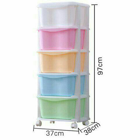 5 Layer Drawer with Wheels, Furniture & Home Living, Furniture, Shelves ...