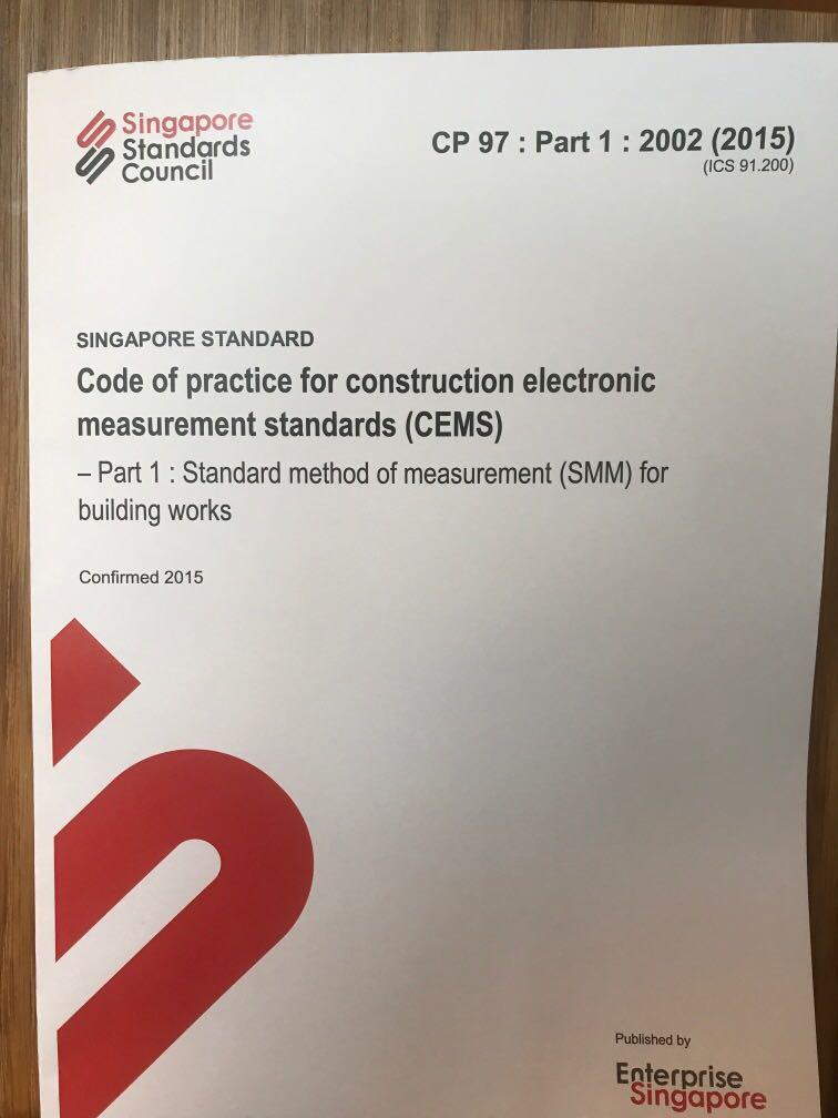 CEMS Singapore Standard (Code of practice for construction electronic ...