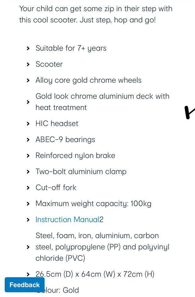 Crest “custom” kick scooter, Sports Equipment, Sports & Games, Skates ...