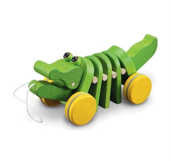 [SOLD] Dancing Alligator Wooden Pull Toy, Hobbies & Toys, Toys & Games ...