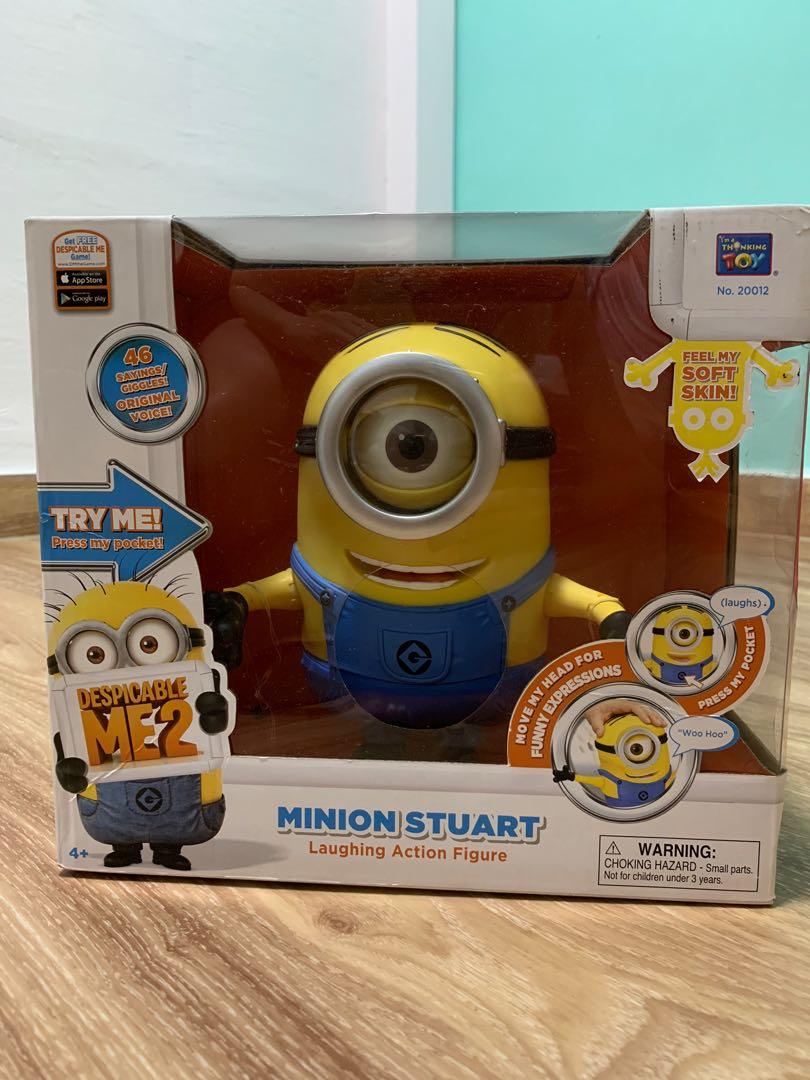 Despicable me 2 minion stuart laughing action figure, Hobbies & Toys ...