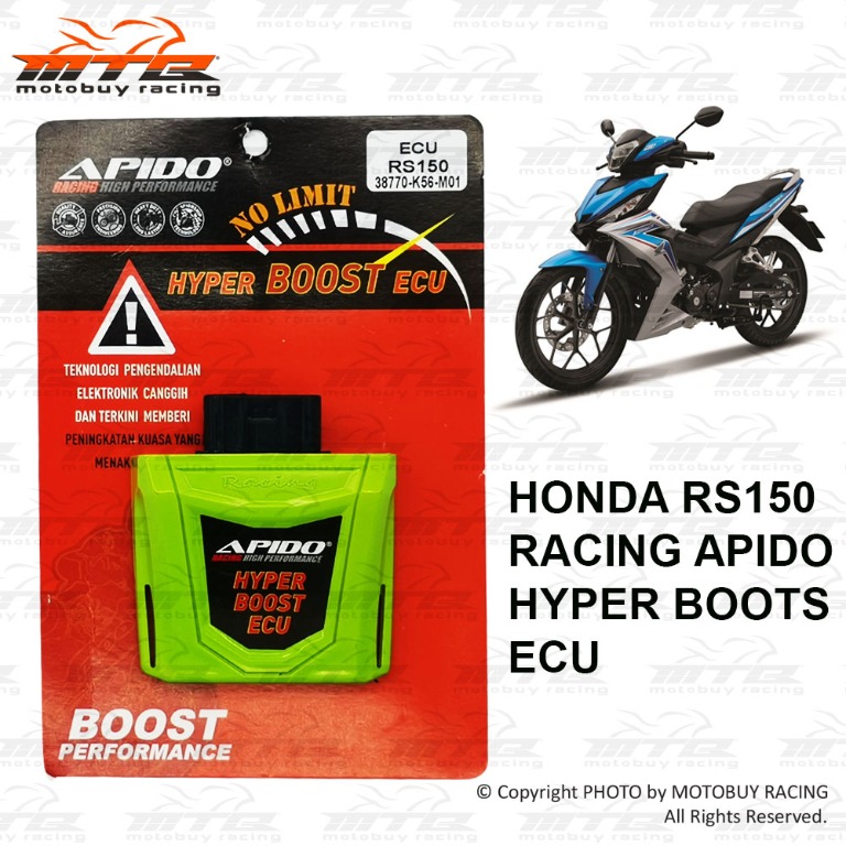 HONDA RS150 APIDO RACING HYPER BOOST ECU, Auto Accessories on Carousell