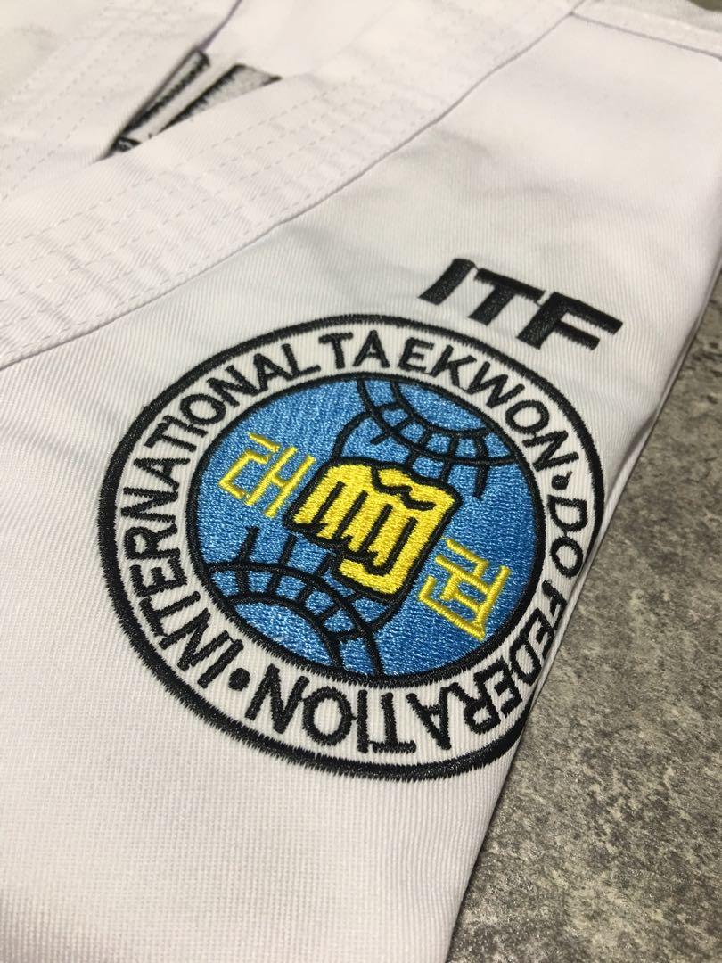 ITF TAEKWONDO UNIFORM, Sports Equipment, Exercise & Fitness, Toning ...