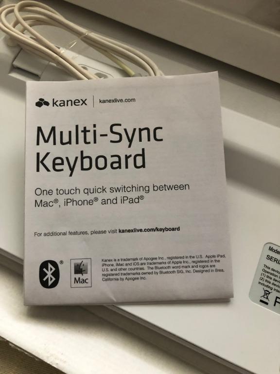 Kanex Multi-Sync Bluetooth Keyboard for IOS Mac, iPad and iPhone ...
