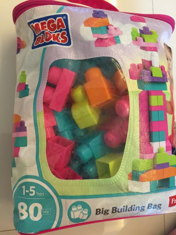 Mega Bloks Pink 80 pc Big Bag Mega Blocks, Hobbies & Toys, Toys & Games ...
