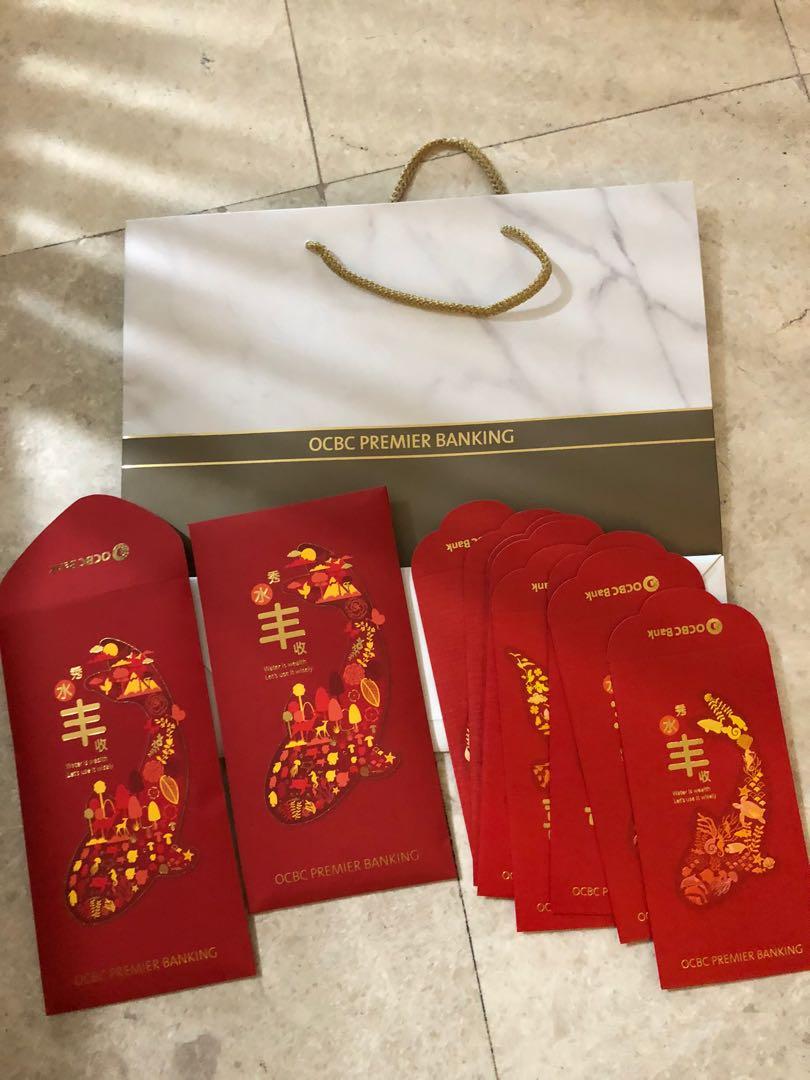 OCBC premier red packet set x2 packets, Everything Else on Carousell
