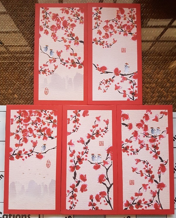10 pcs Standard Chartered 2019 Bird & Fauna Red Packet / Ang Bao Pow ...