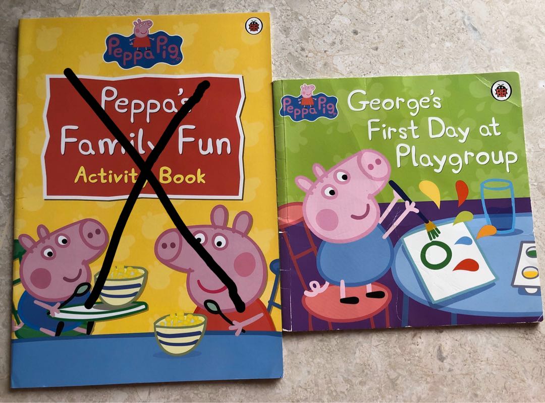 Peppa Pig activity book and storybook, Books & Stationery, Children's ...