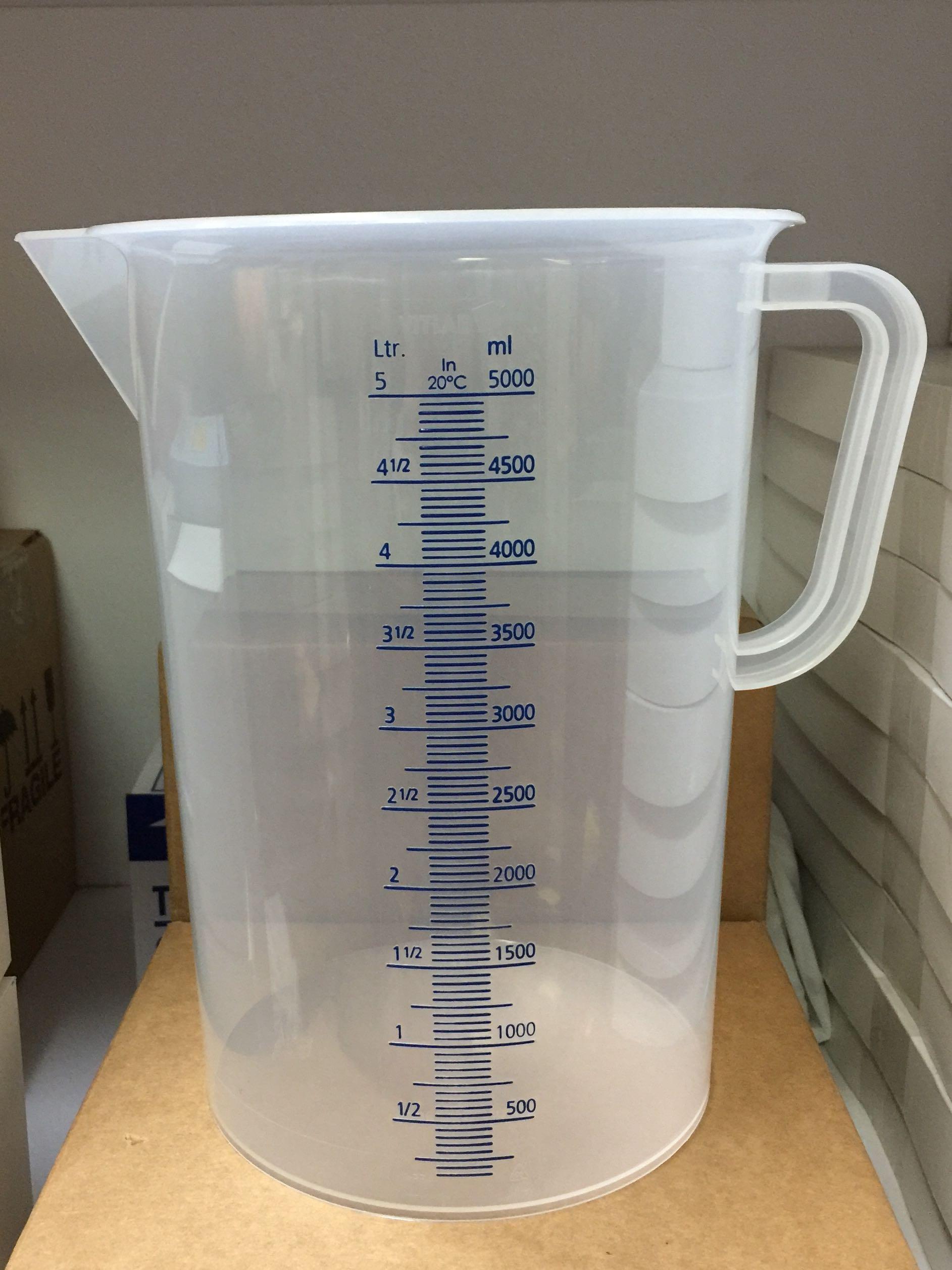 Plastic Jug 5L, PP (Food safe), Hobbies & Toys, Stationery & Craft ...