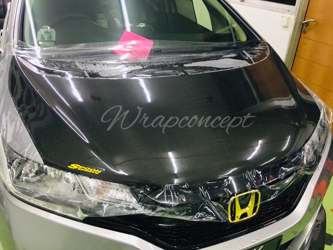 PPF bonnet film install ultra gloss, Car Accessories, Car Workshops ...