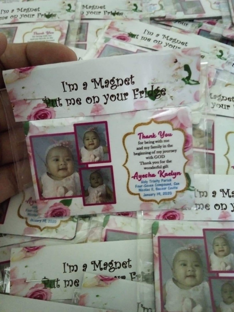 Ref Magnet Laminated Glossy Type in Pastel Flower Design, Hobbies ...