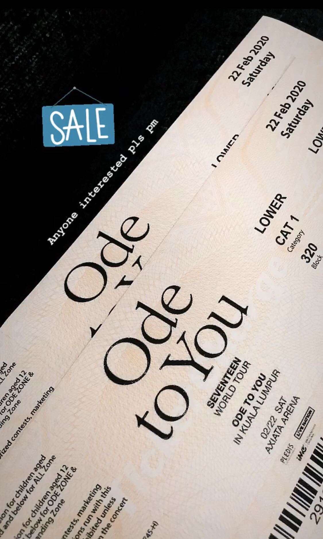 Seventeen Concert Ticket, Tickets & Vouchers, Event Tickets on Carousell