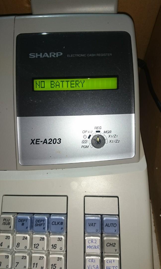 Sharp cash register XE-A203, Electronics, Others on Carousell