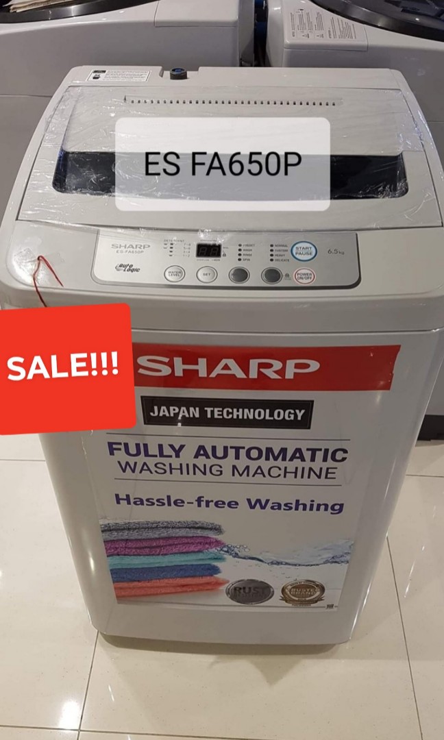 Sharp topload automatic washing machine, TV & Home Appliances, Washing ...