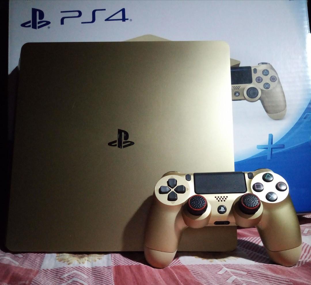 Sony PS4 Slim Gold Limited Edition, Video Gaming, Video Game Consoles ...