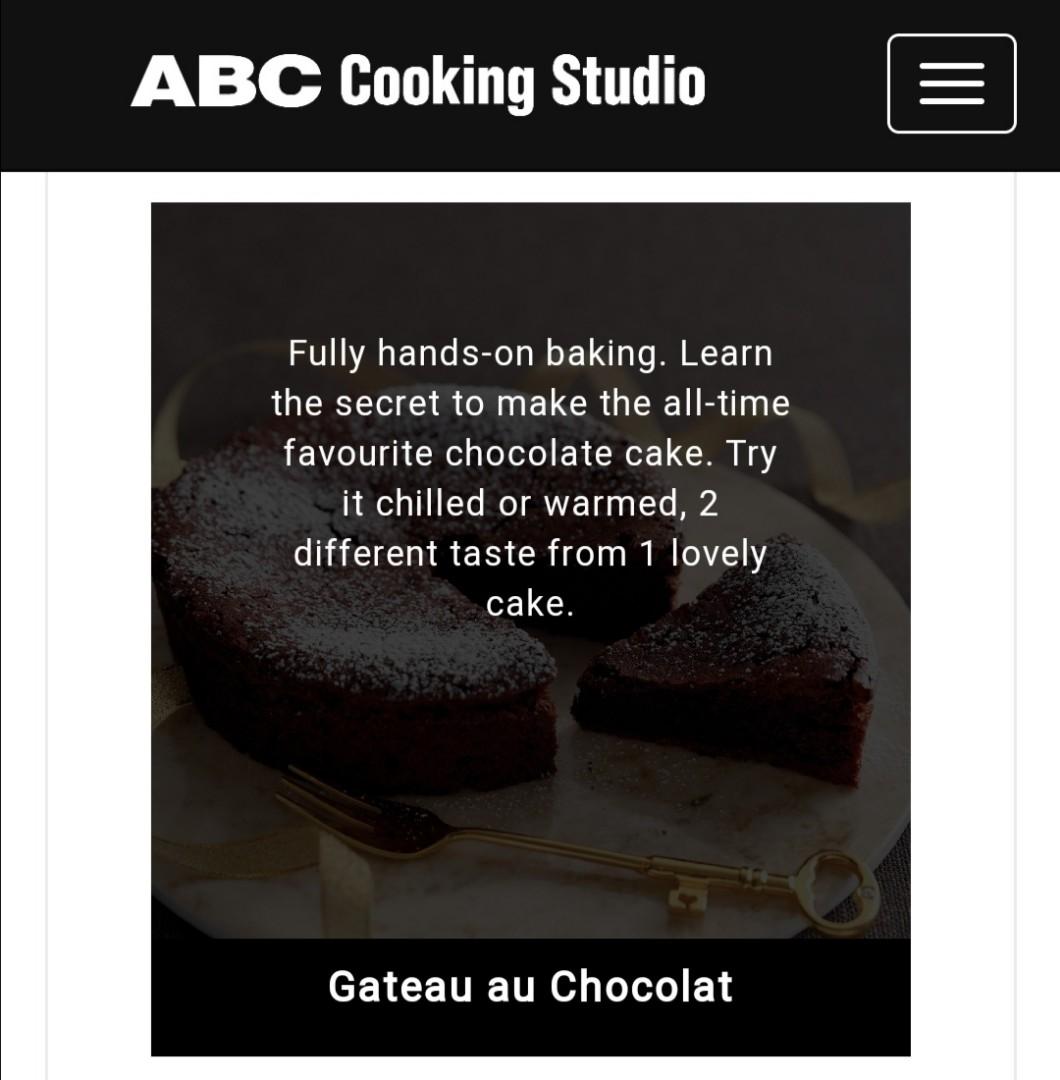 Trial baking class @ABC COOKING STUDIO - chocolate cake, Everything ...
