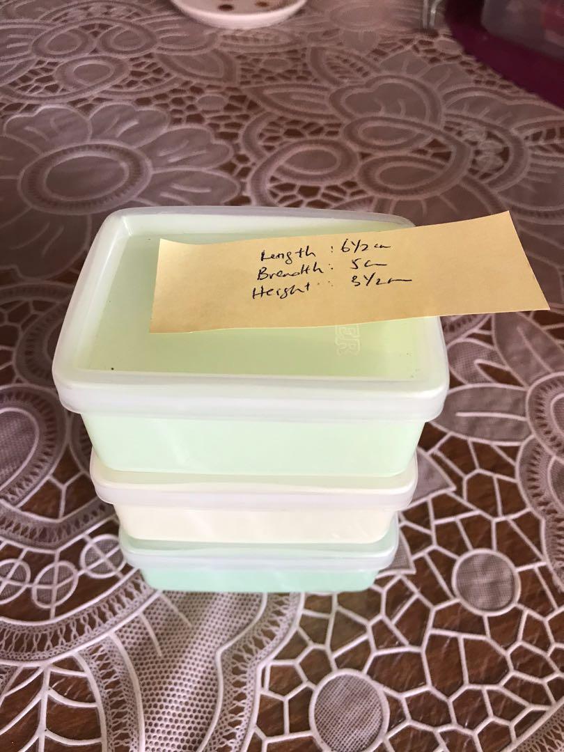Tupperware rectangular small containers, Furniture & Home Living ...