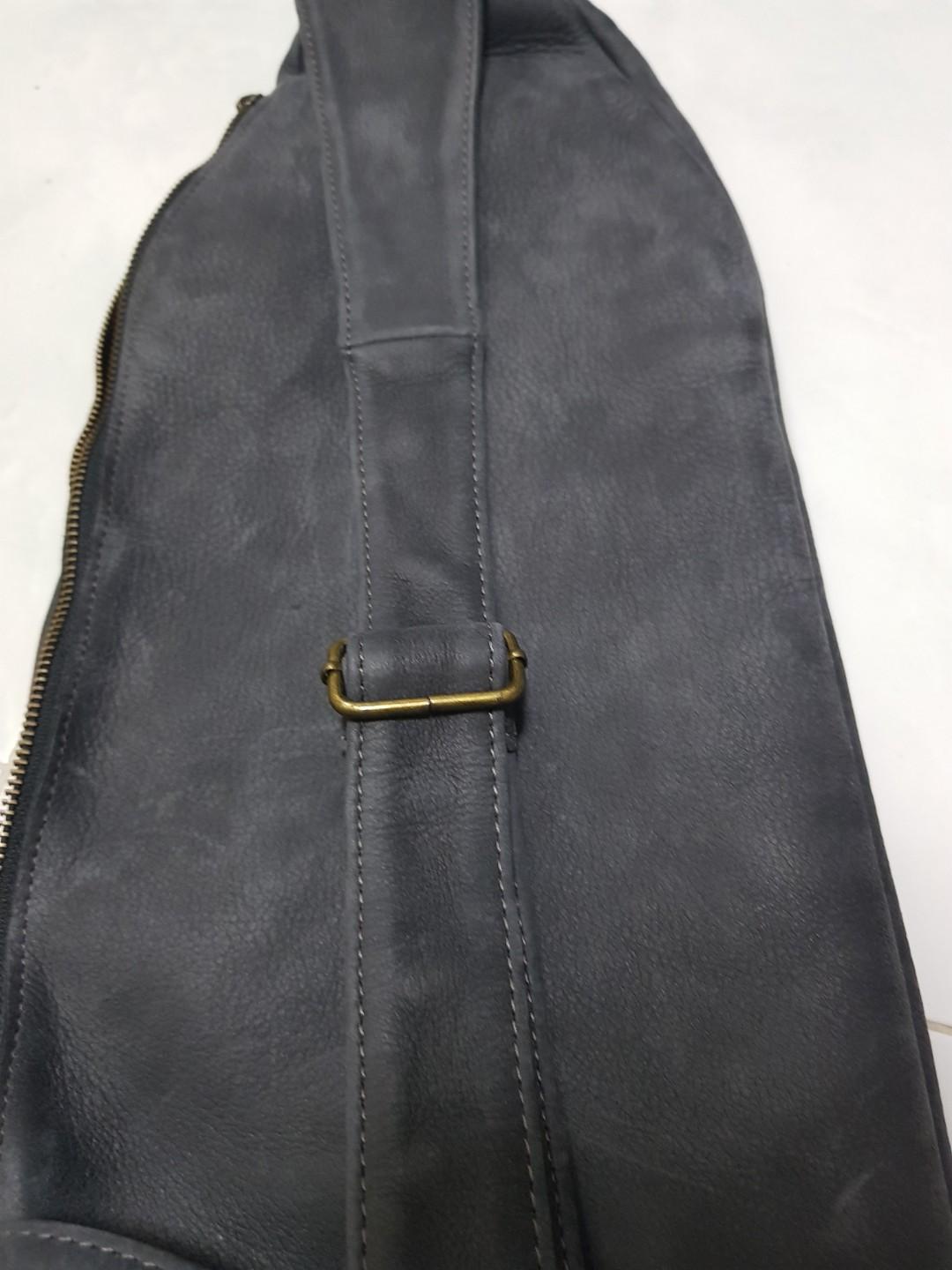 Vortex Shadow Leather Sling Bag, Men's Fashion, Bags, Sling Bags on ...