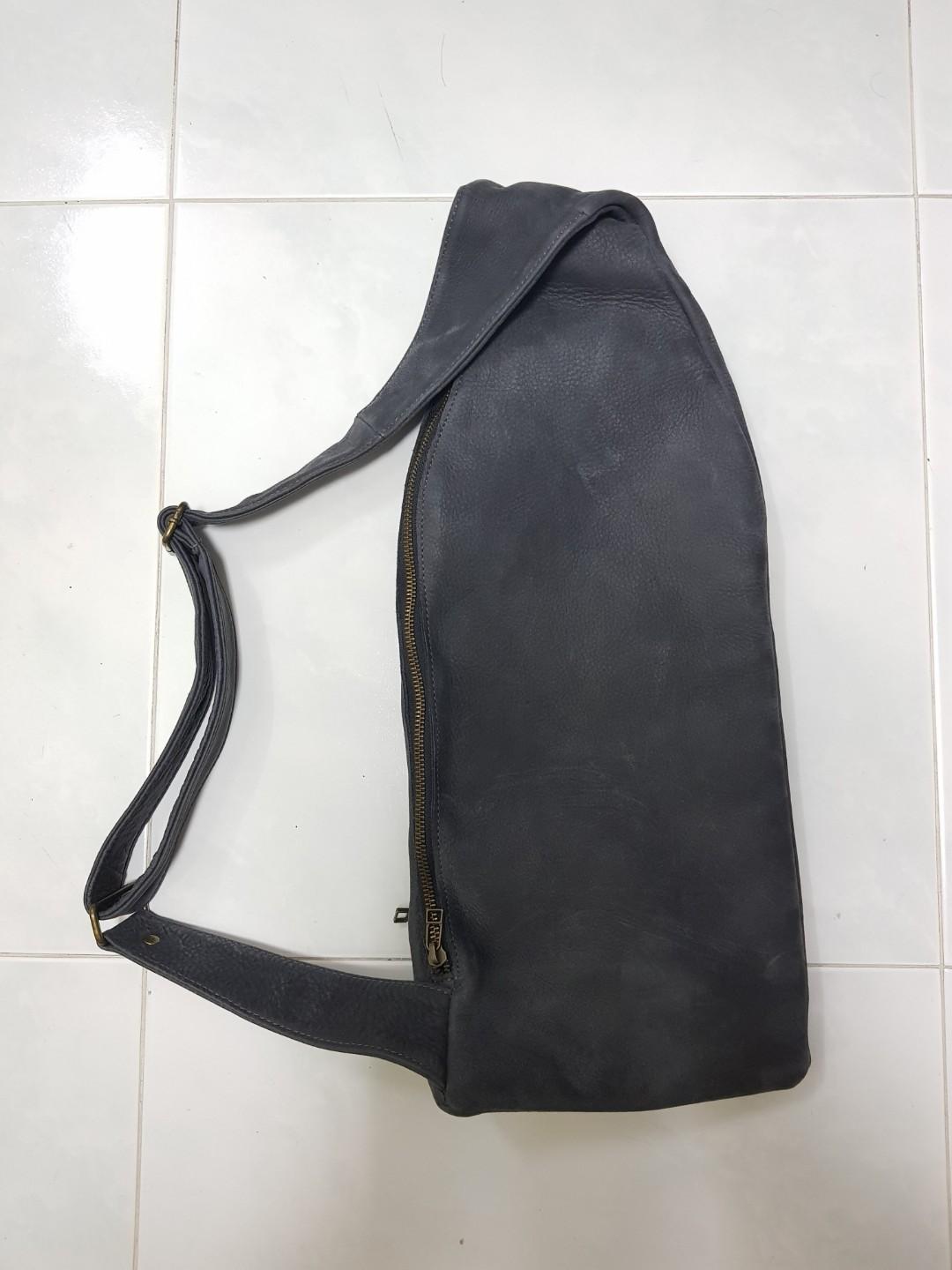 Vortex Shadow Leather Sling Bag, Men's Fashion, Bags, Sling Bags on ...