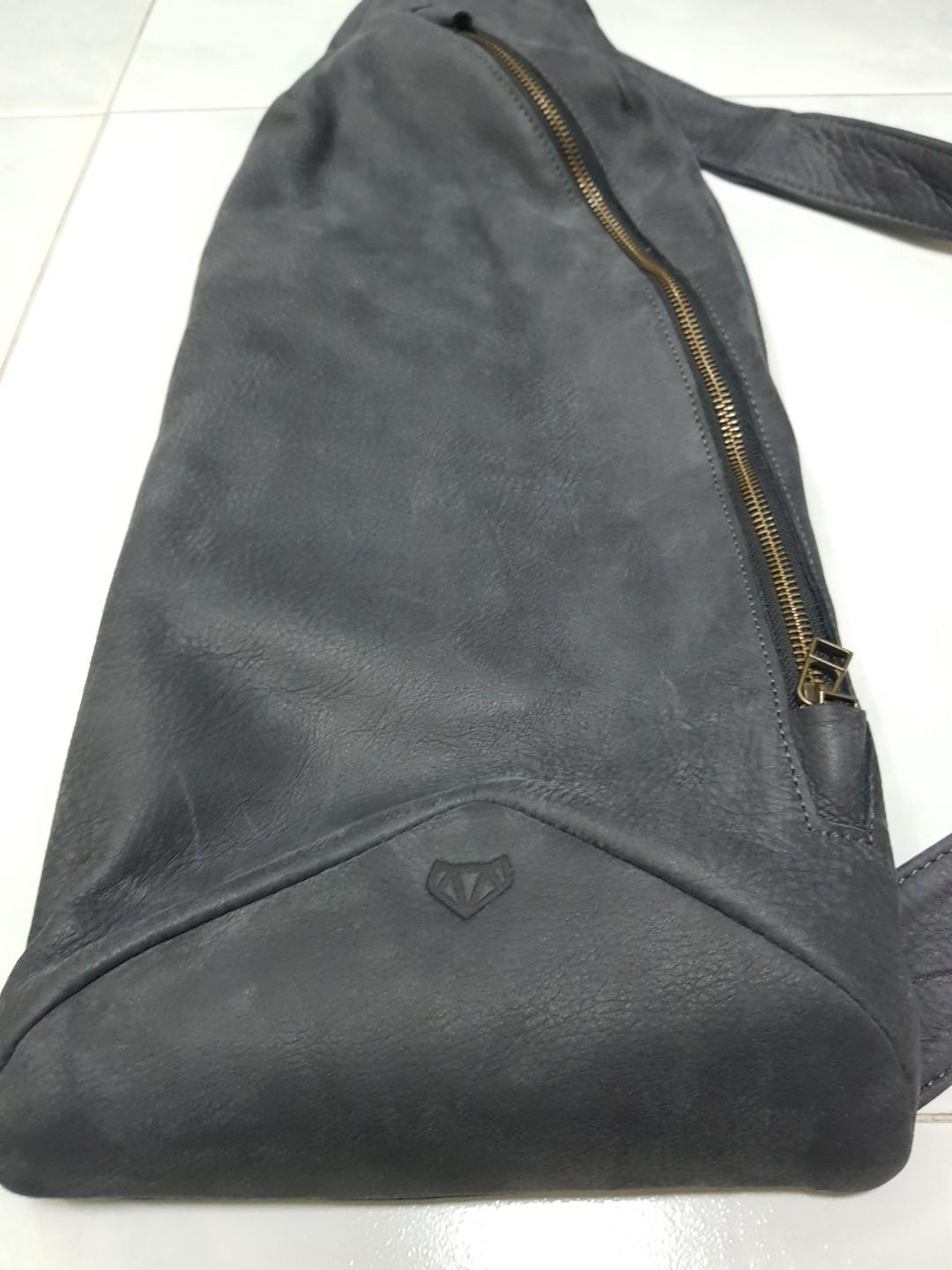 Vortex Shadow Leather Sling Bag, Men's Fashion, Bags, Sling Bags on ...