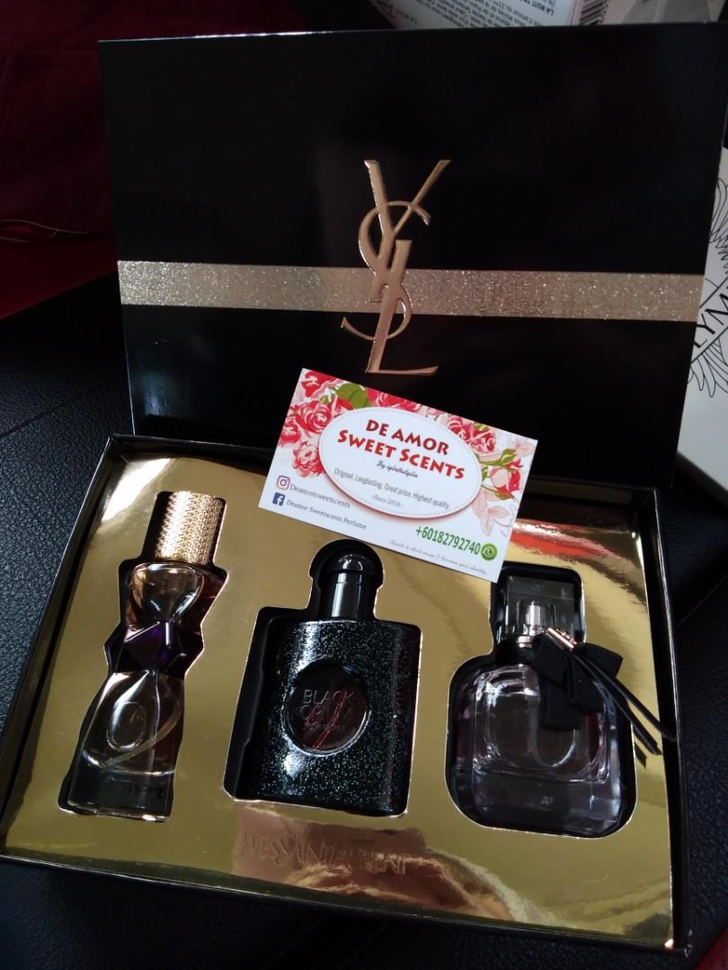 YSL BLACK OPIUM 3IN1 SET, Beauty & Personal Care, Hands & Nails on Carousell