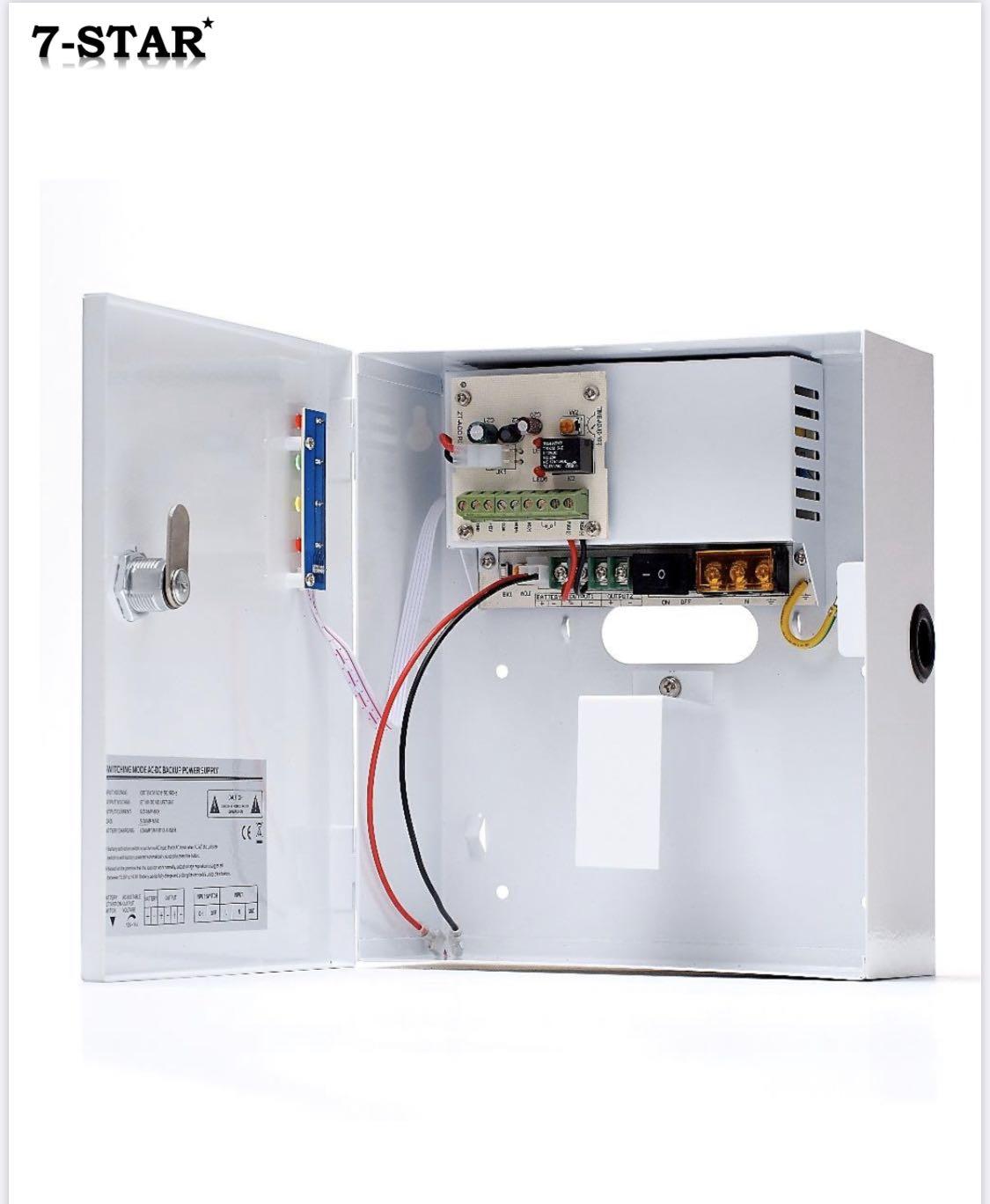 Ebelco 12V/7Ah Rechargeable Battery UPS for:Biometric Door Access ...