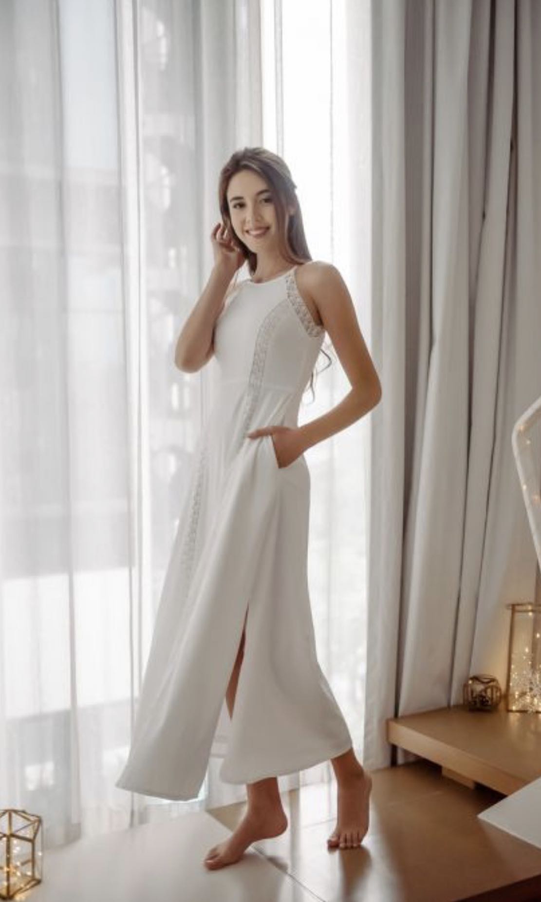 Barefoot Beauty Maxi Dress (White), Women's Fashion, Dresses & Sets ...