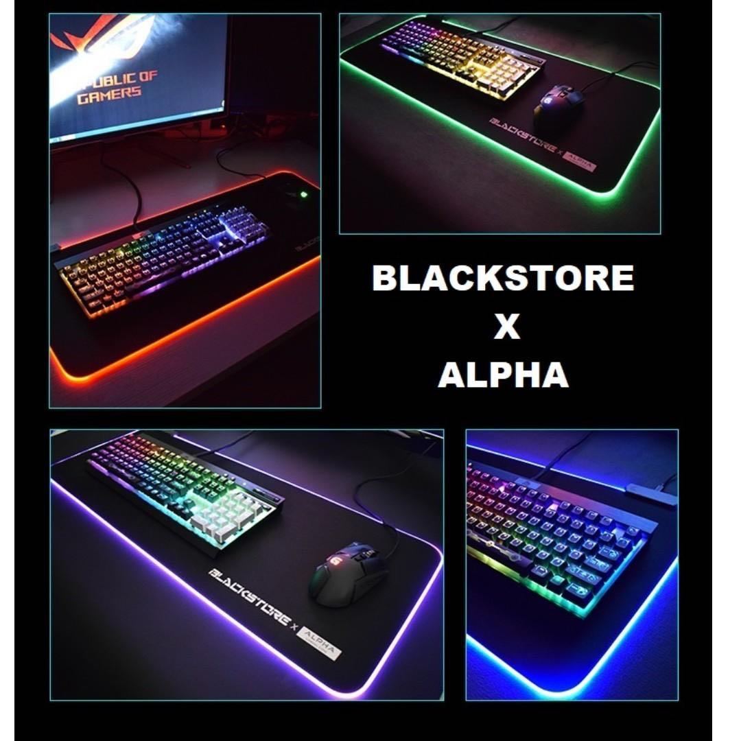 BLACKSTORE x ALPHA RGB GAMING MOUSE PAD (79cm x 30 cm), Computers ...