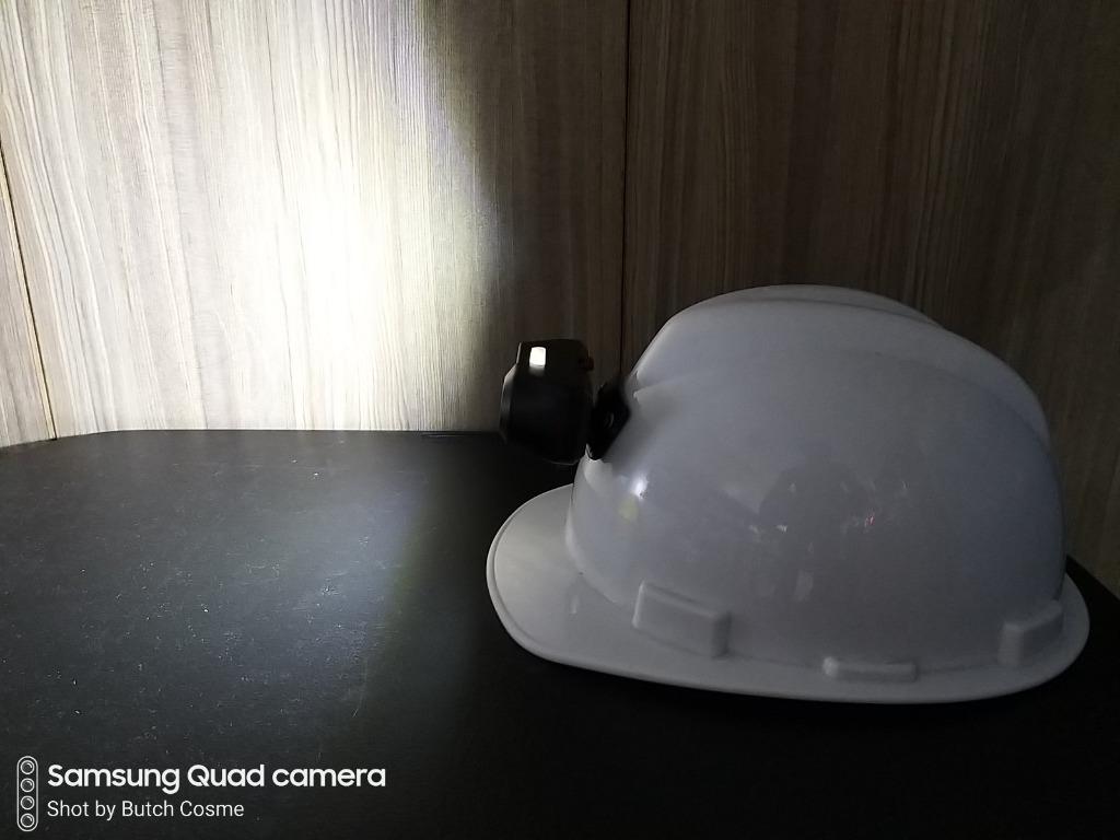 Construction Helmet Double Led Lamp Worklight Head Lamp Hard Hat ...
