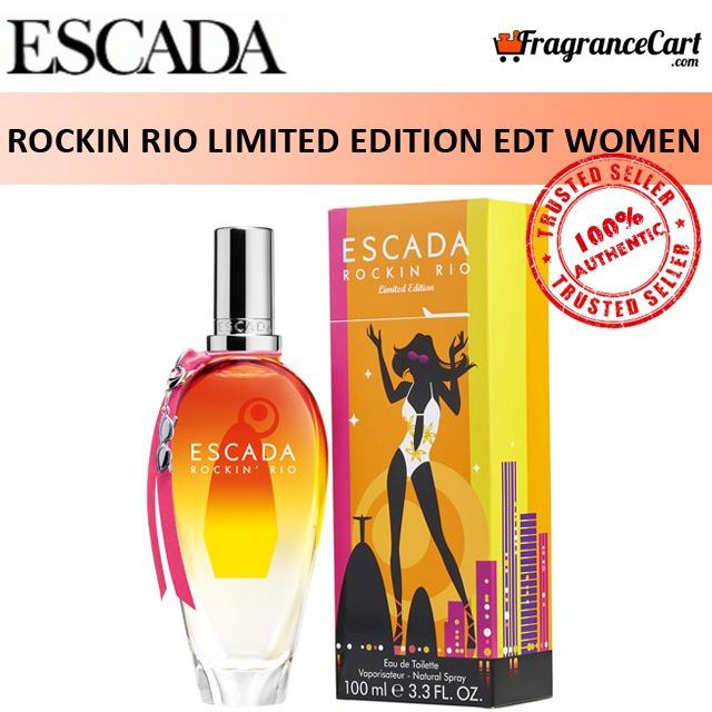 Escada Rockin Rio Limited Edition EDT for Women (100ml) Eau de Toilette ...