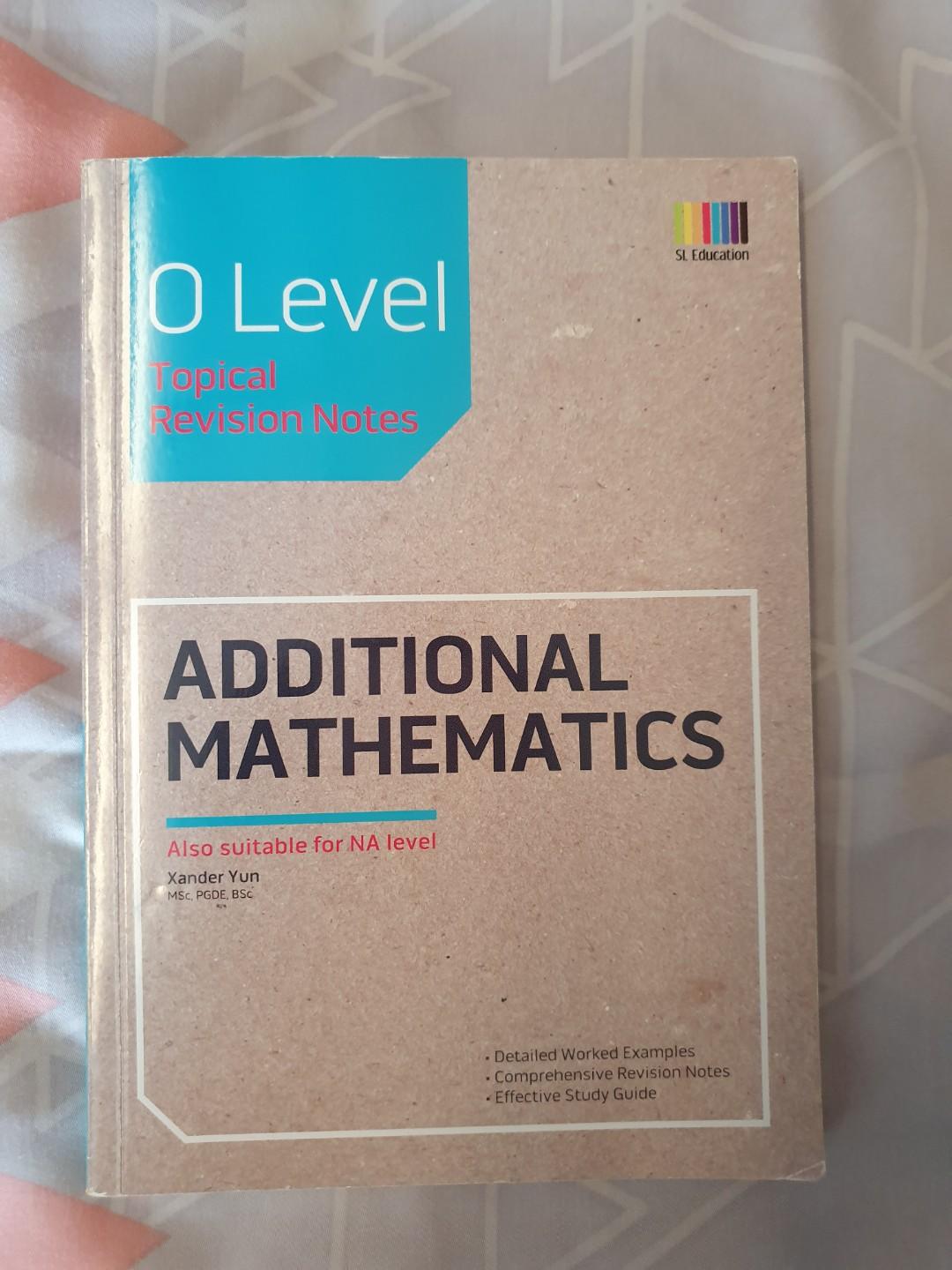 [FREEBIE] A MATH O Level Topical Revision Notes, Hobbies & Toys, Books ...