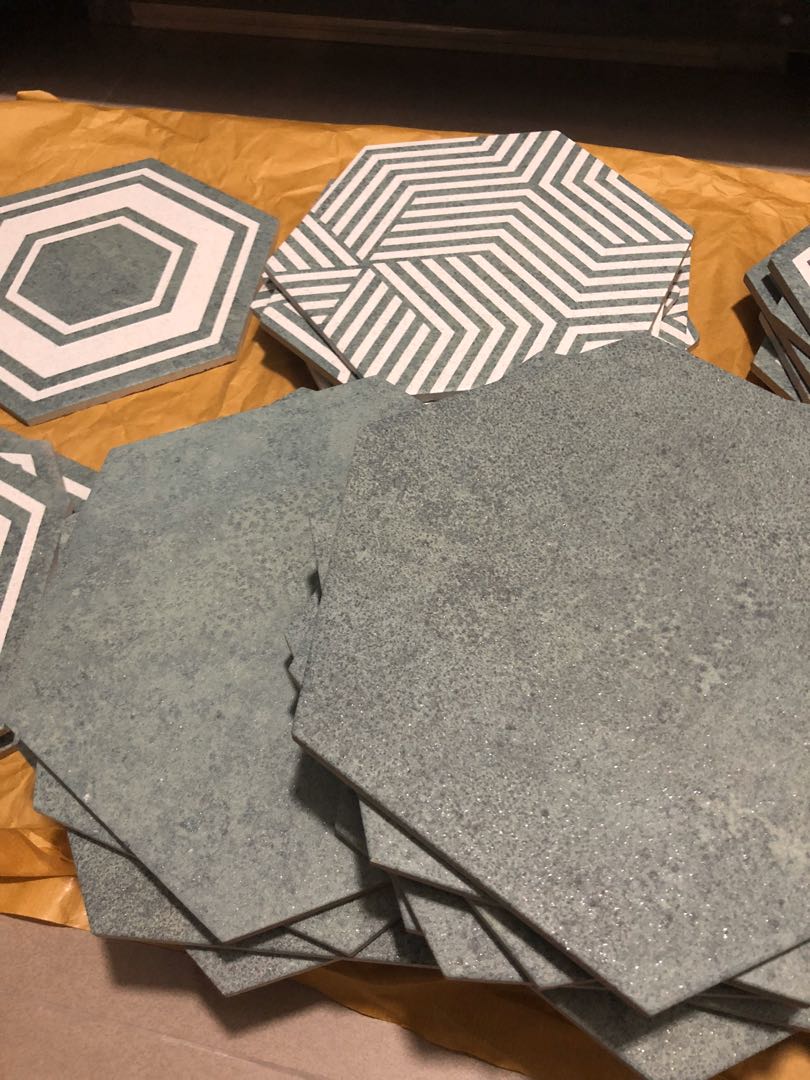 Hafary Hexagon tiles, Furniture & Home Living, Home Decor, Wall Decor ...