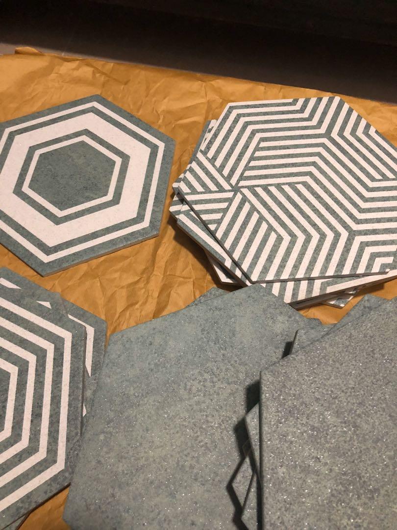 Hafary Hexagon tiles, Furniture & Home Living, Home Decor, Wall Decor ...