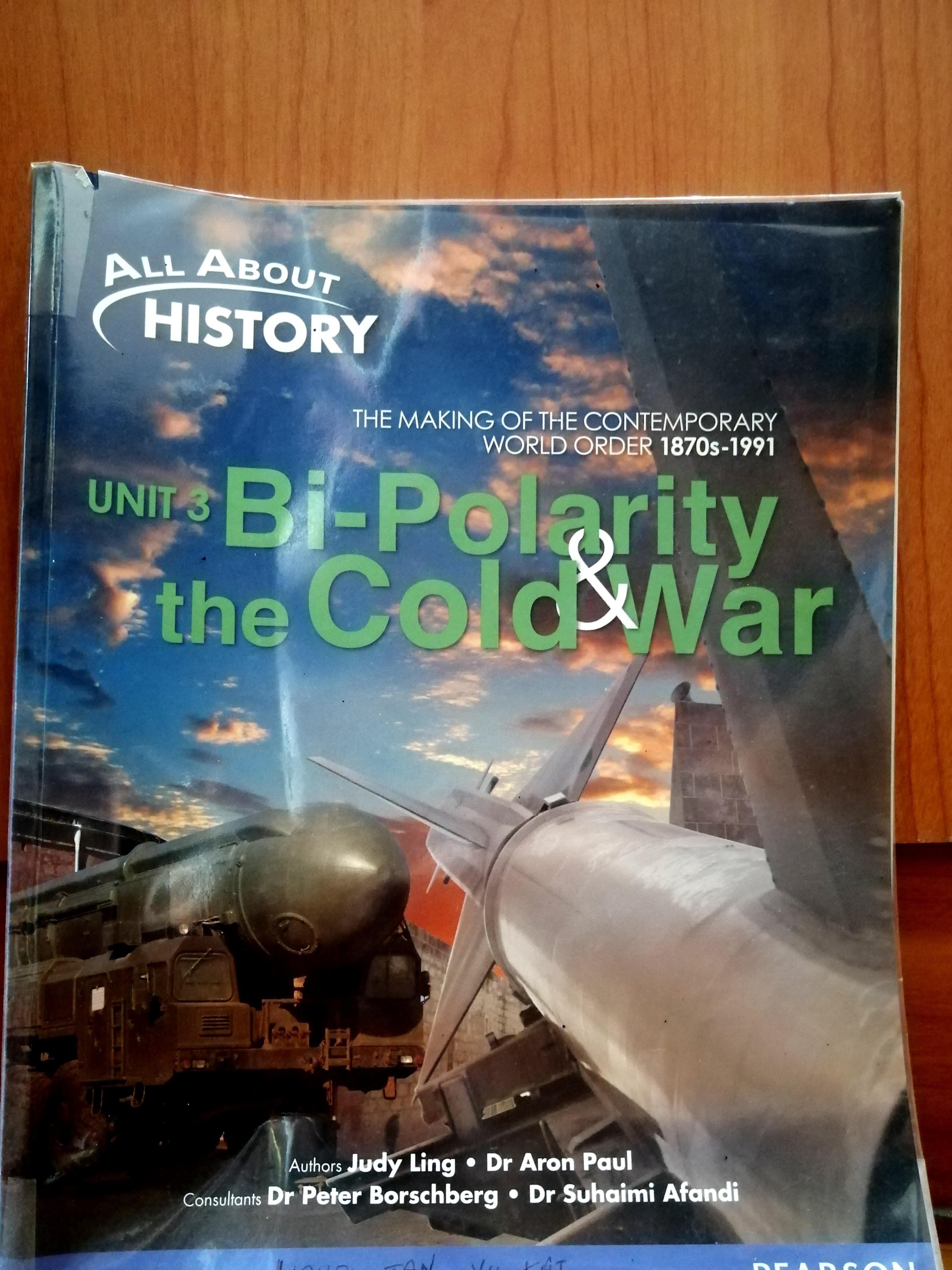 Pearson History Textbook Unit 3: Bipolarity and the cold war, Hobbies ...