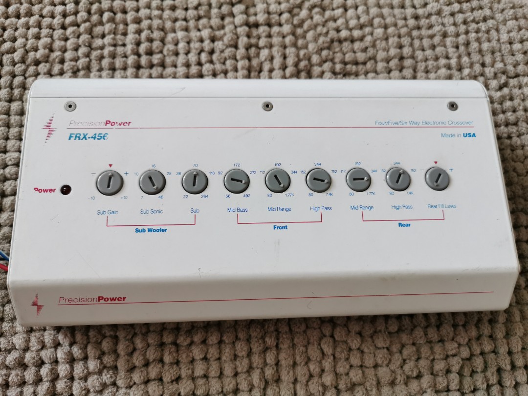 Precision Power FRX-456 Electronic Crossover, Auto Accessories on Carousell
