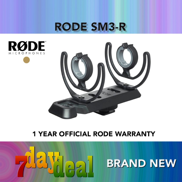 Rode SM3-R Camera Shoe Shockmount for M5, NT5, NT55, NTG1, NTG2, NTG3, NTG4, and NTG4 ...