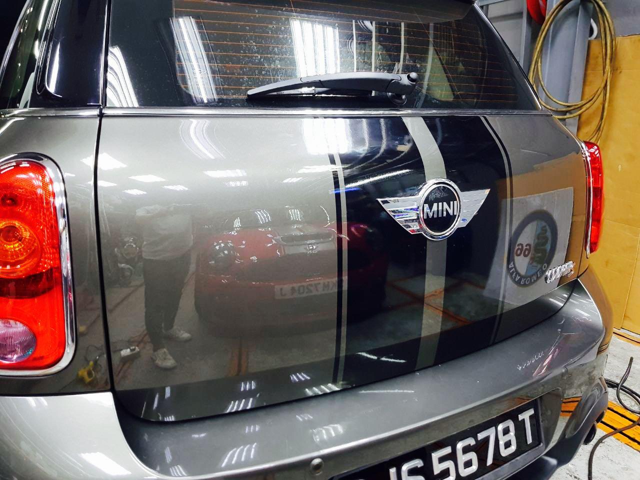 MINI Cooper Custom Wrap / DeChrome / Racing Stripe, Car Accessories ...