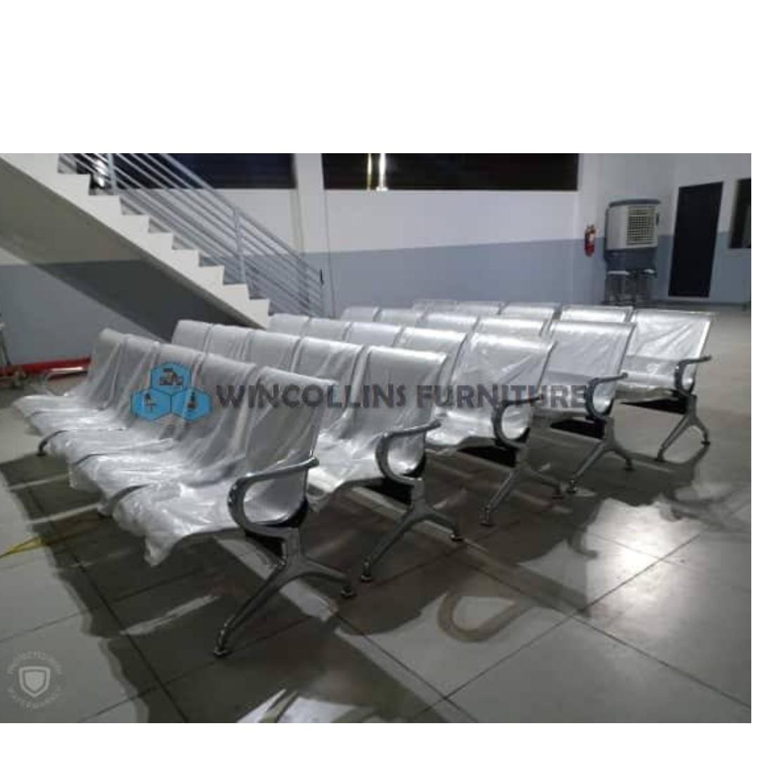 5 Seater Gang Chair - Office Partition, Furniture & Home Living ...
