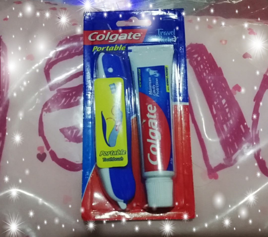 Colgate Portable Toothbrush w/ FREE Toothpaste (37g), Furniture & Home ...