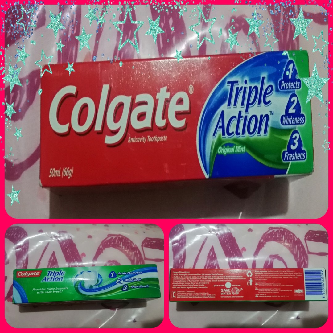 Colgate Triple Action Toothpaste 50ml(66g), Furniture & Home Living ...