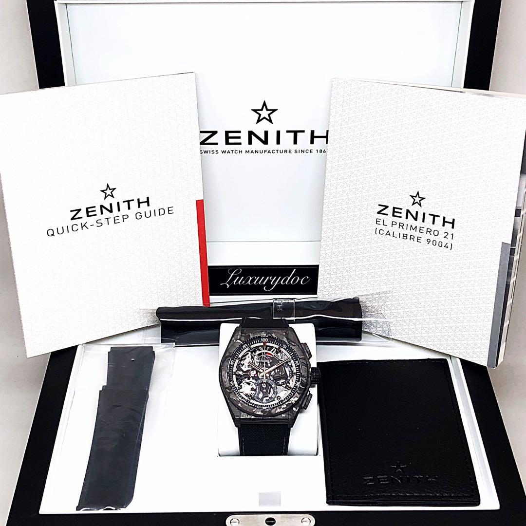 FS.BNIB ZENITH DEFY EL PRIMERO 21 FORGED CARBON AUTOMATIC CHRONOGRAPH ...