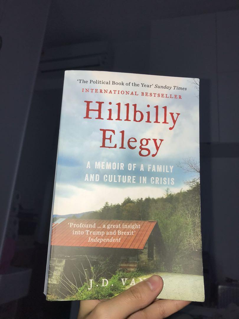 Hillbilly Elegy by JD Vance, Hobbies & Toys, Books & Magazines ...