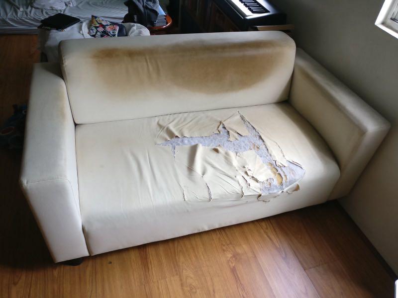 Ikea Klobo Sofa (needs re-upholstery), Furniture & Home Living ...