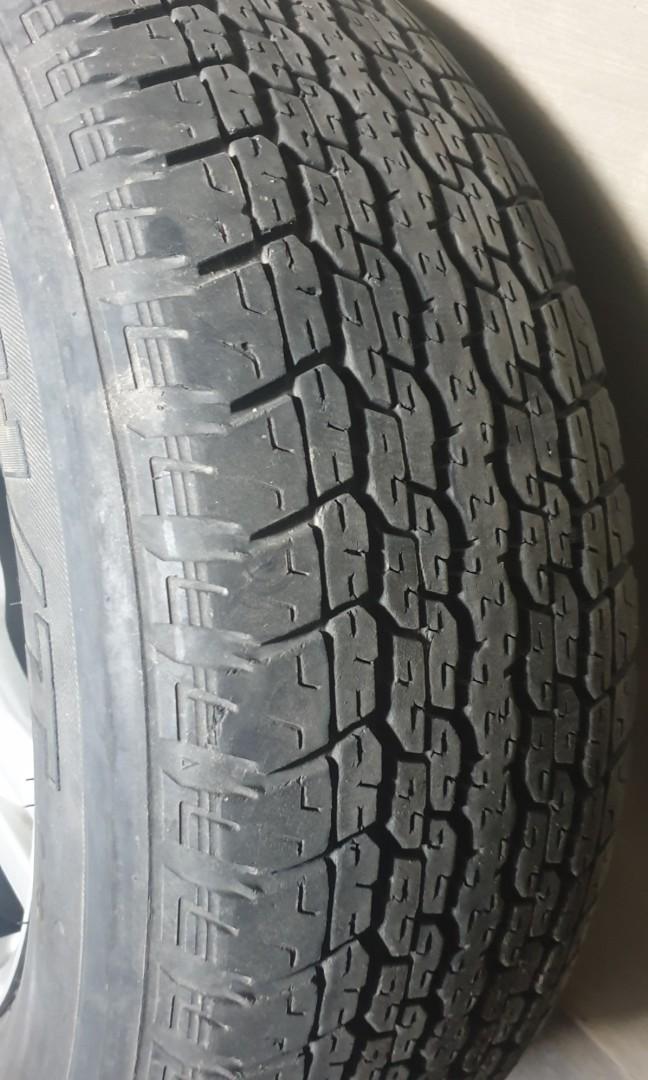 Isuzu MUX stock Mags and Tires with center caps, Car Parts ...