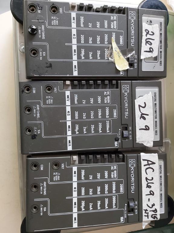 Kyoritsu Model 1001 Digital Multimeter @ P850 Each As is, Audio, Other ...