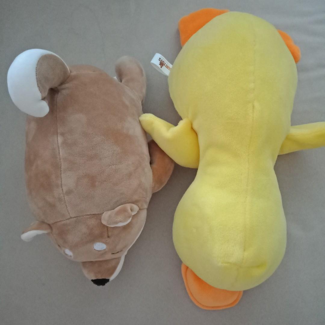 MINISO DOG PLUSH AND KIDDY PALACE DUCK PLUSH, Hobbies & Toys, Toys ...
