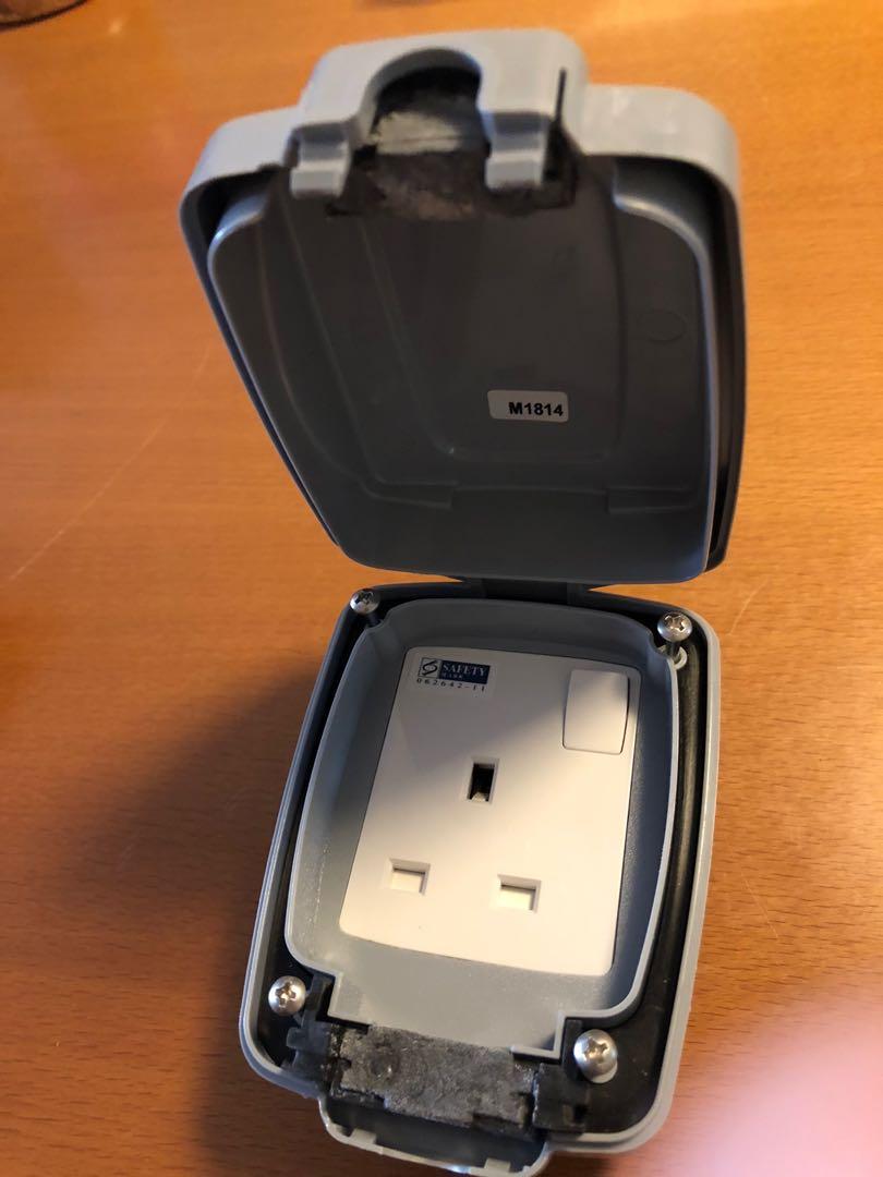 MK Weatherproof Socket Outlet, TV & Home Appliances, Electrical ...